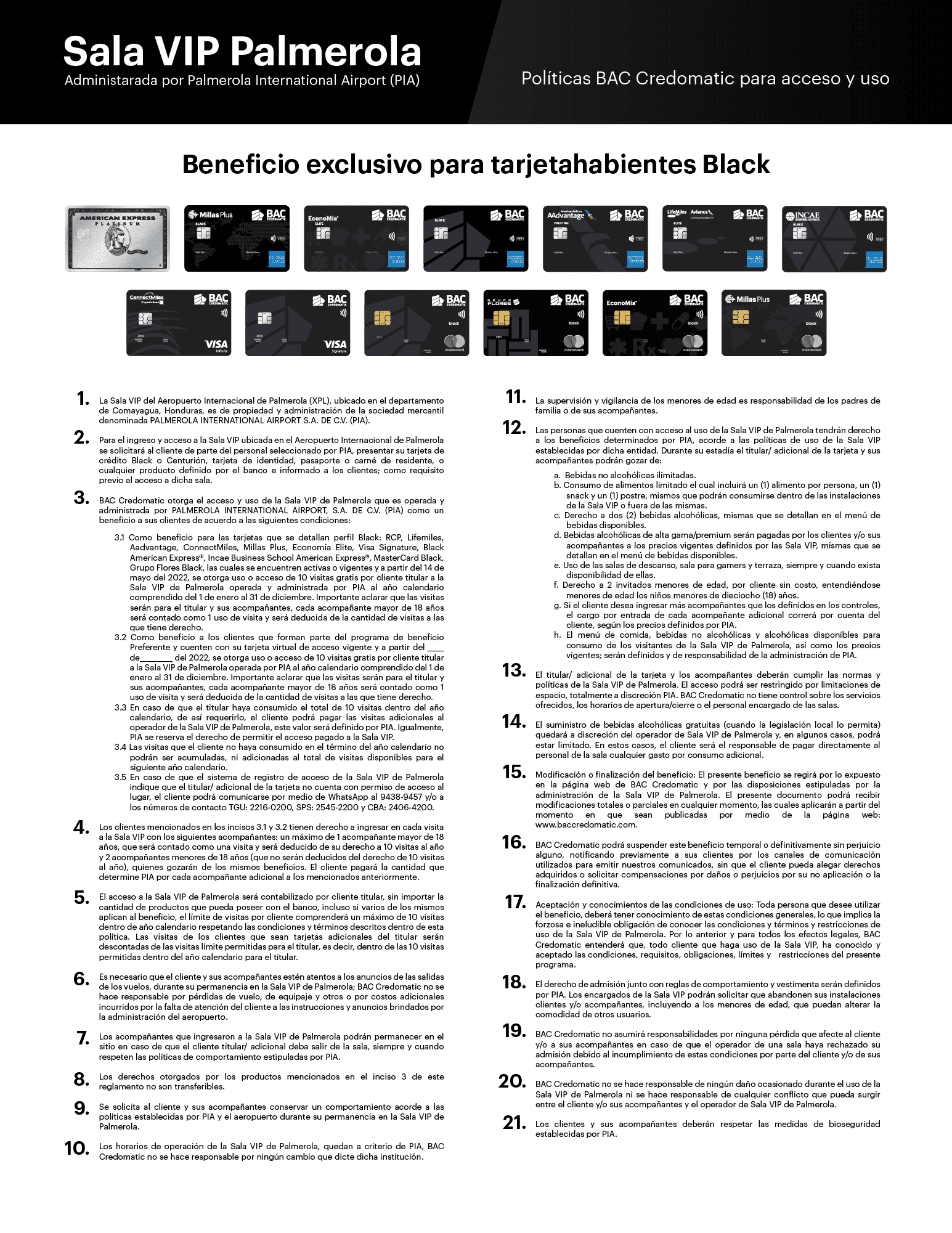 Landing salas VIP aeropuertos | BAC