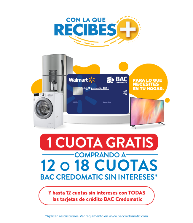 Tarjeta Walmart Clásica Mastercard| BAC Credomatic