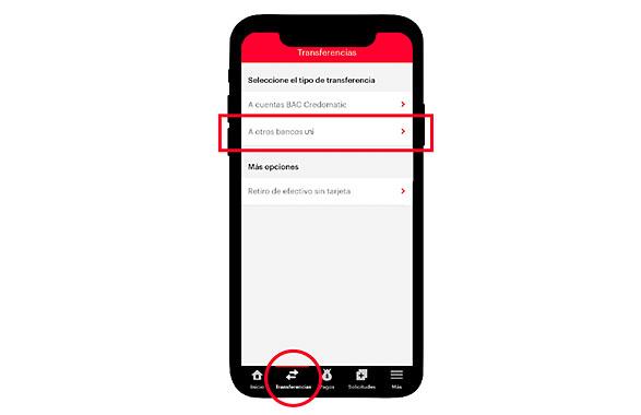 Transferencias entre bancos | BAC Credomatic