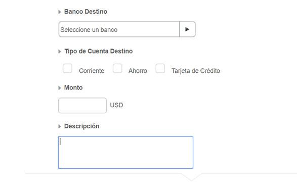Transferencias entre bancos | BAC Credomatic