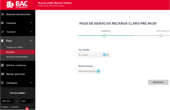 Tutoriales Pagos | BAC Credomatic