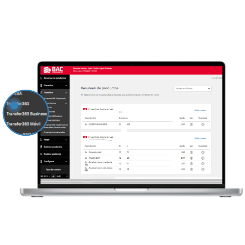 Transfer365 | BAC Credomatic