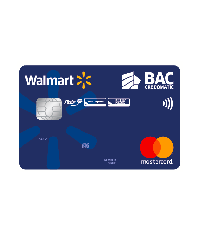 Tarjeta Walmart Clásica Mastercard | BAC Credomatic