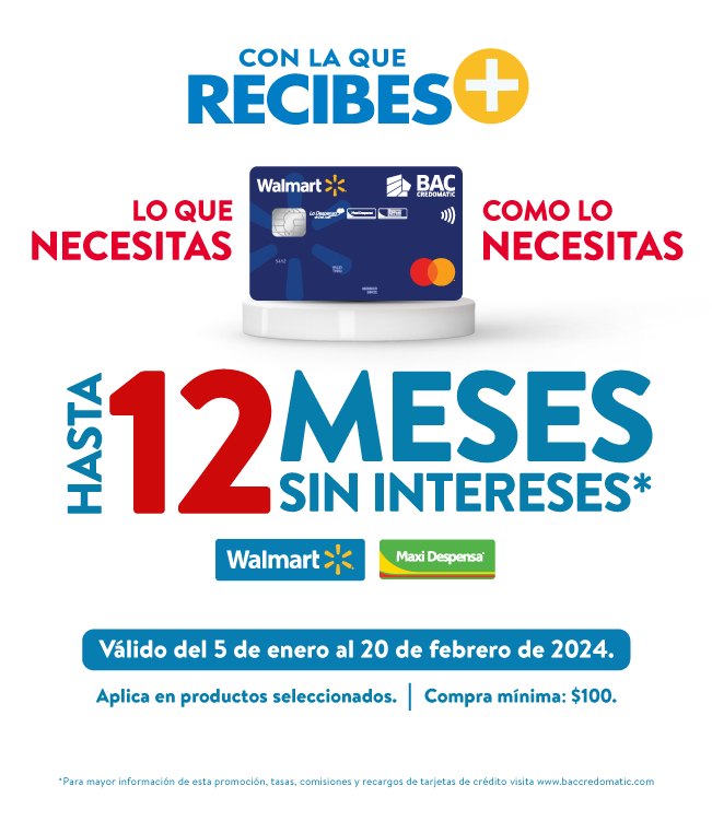Tarjeta Walmart Clásica Mastercard | BAC Credomatic