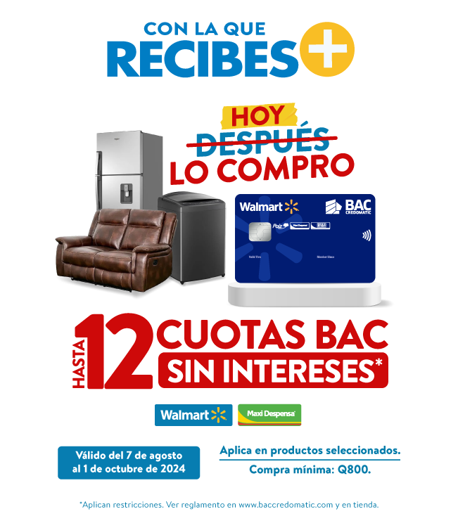 Tarjeta Walmart Clásica Mastercard| BAC Credomatic