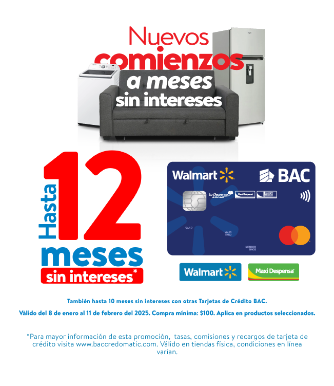 Tarjeta Walmart Platino Mastercard | BAC Credomatic