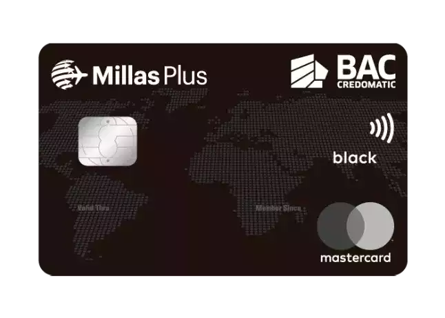 Tarjeta MillasPlus Mastercard Black | BAC Credomatic