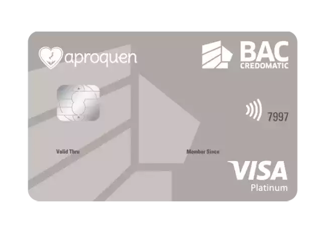 Tarjeta Aproquen Visa Platinum | BAC Credomatic