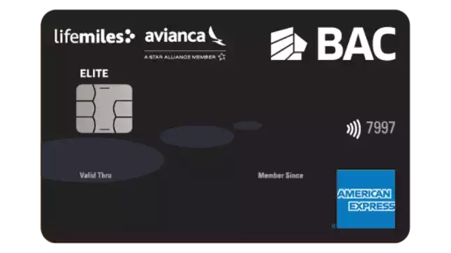 Tarjeta LifeMiles Elite AMEX Honduras | BAC Credomatic